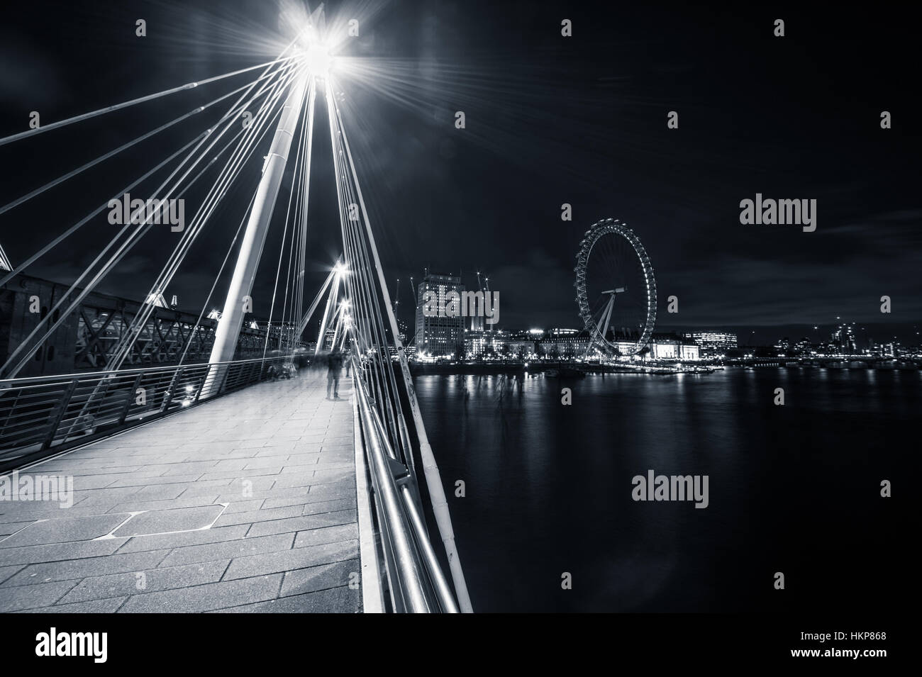 London eye black and white hi-res stock photography and images - Alamy