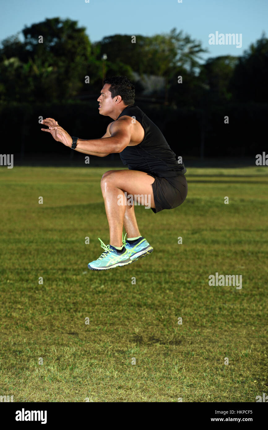 High jump man hi-res stock photography and images - Alamy