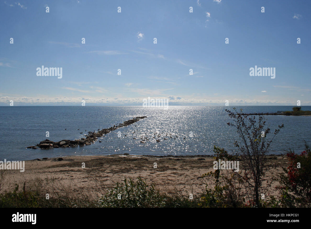 Beautiful Lake Erie summer day Stock Photo - Alamy
