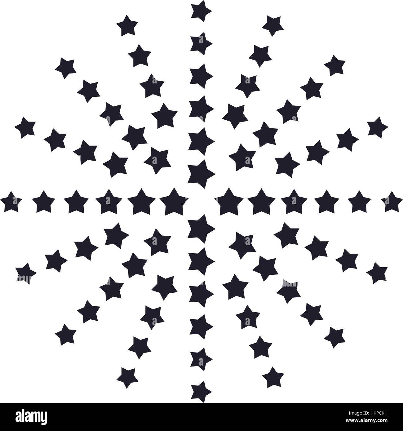 drawing of sun ray with stars vector illustration Stock Vector Image ...