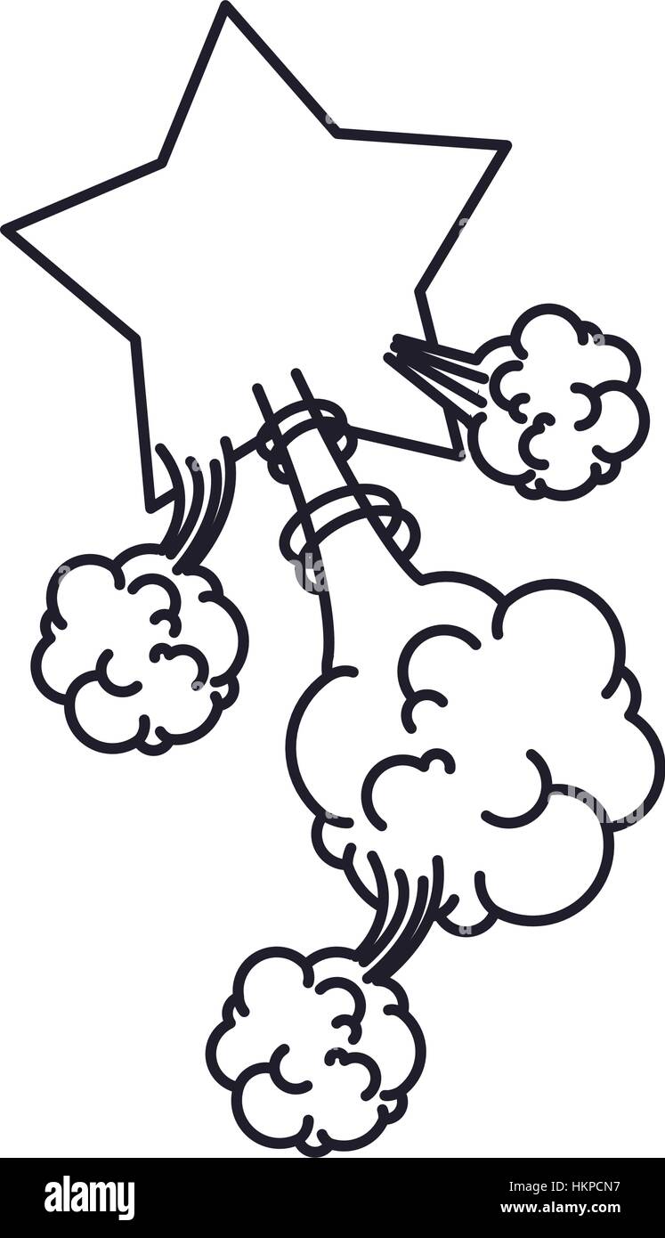 star explosion steam cloud pop art with cumulus vector illustration ...
