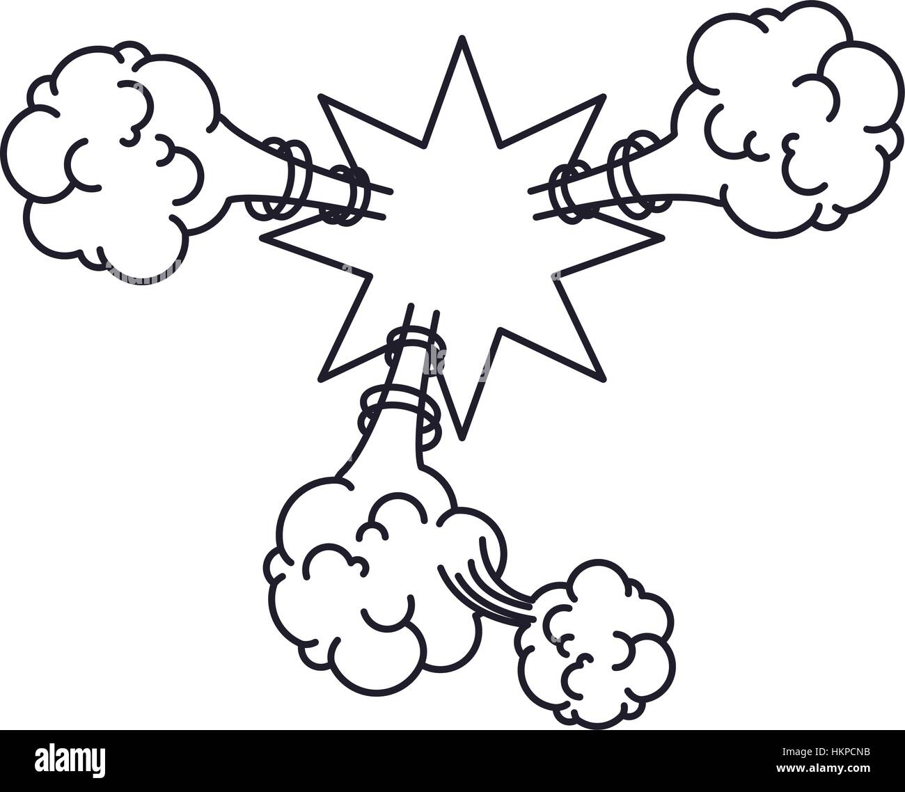 Explosion Clip Art Black And White Png