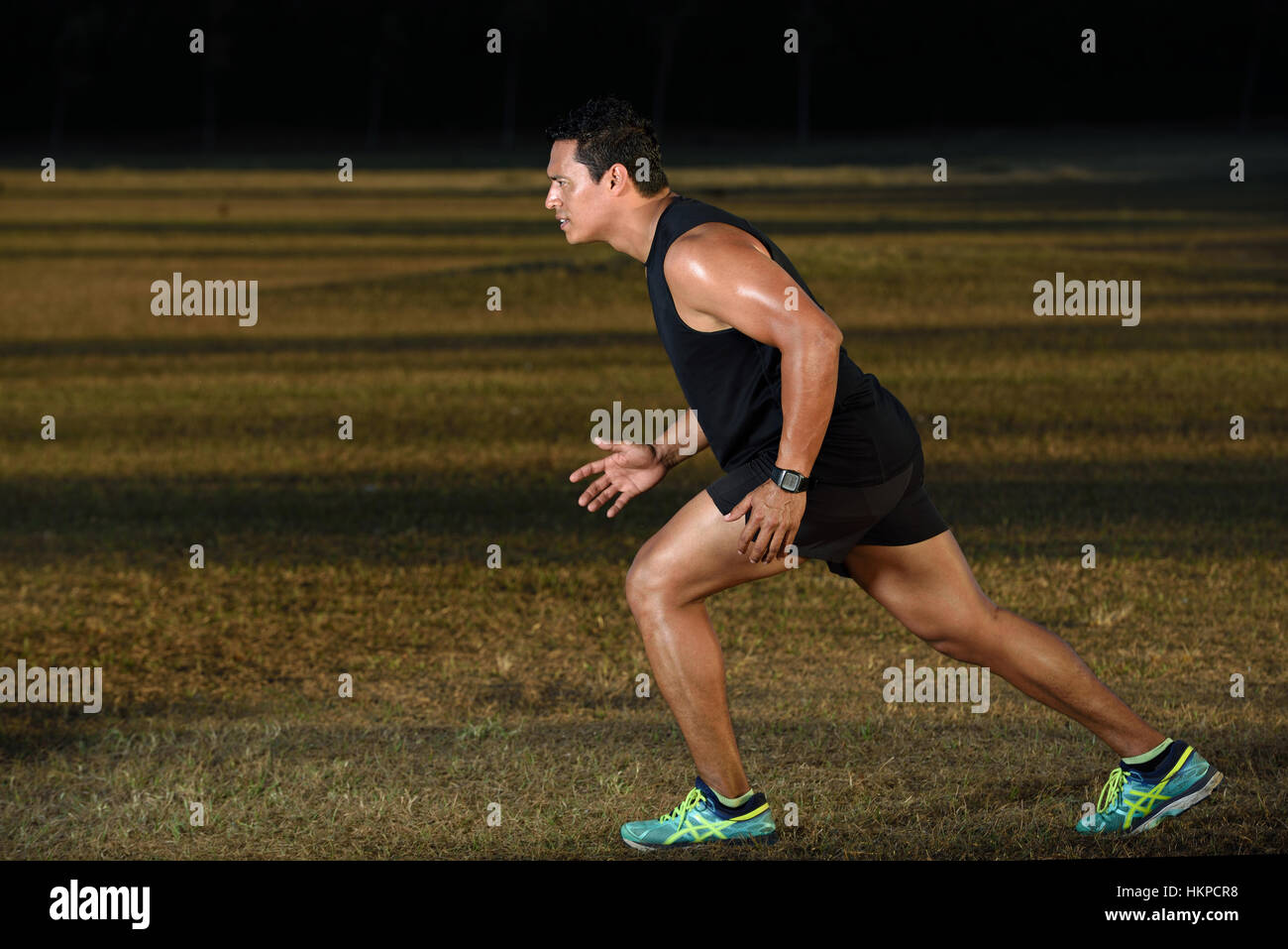 Close up young man running hi-res stock photography and images - Alamy