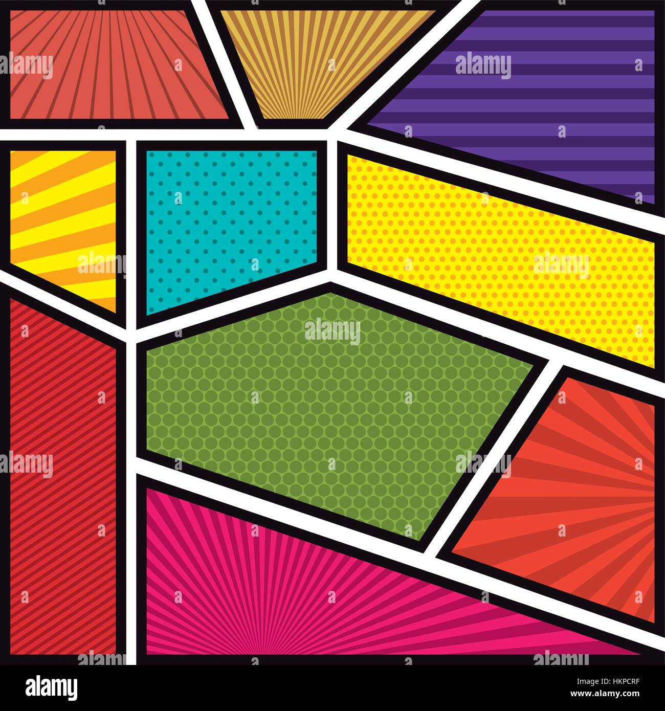 background colorful abstract in pop art with lines vector illustration ...