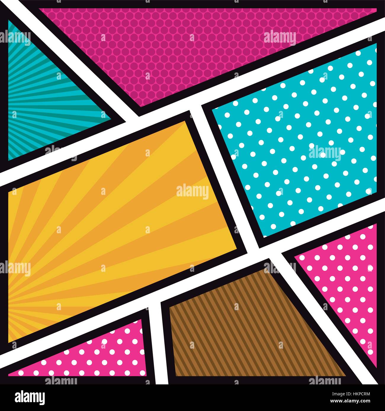 backdrop colorful abstract in pop art vector illustration Stock Vector ...