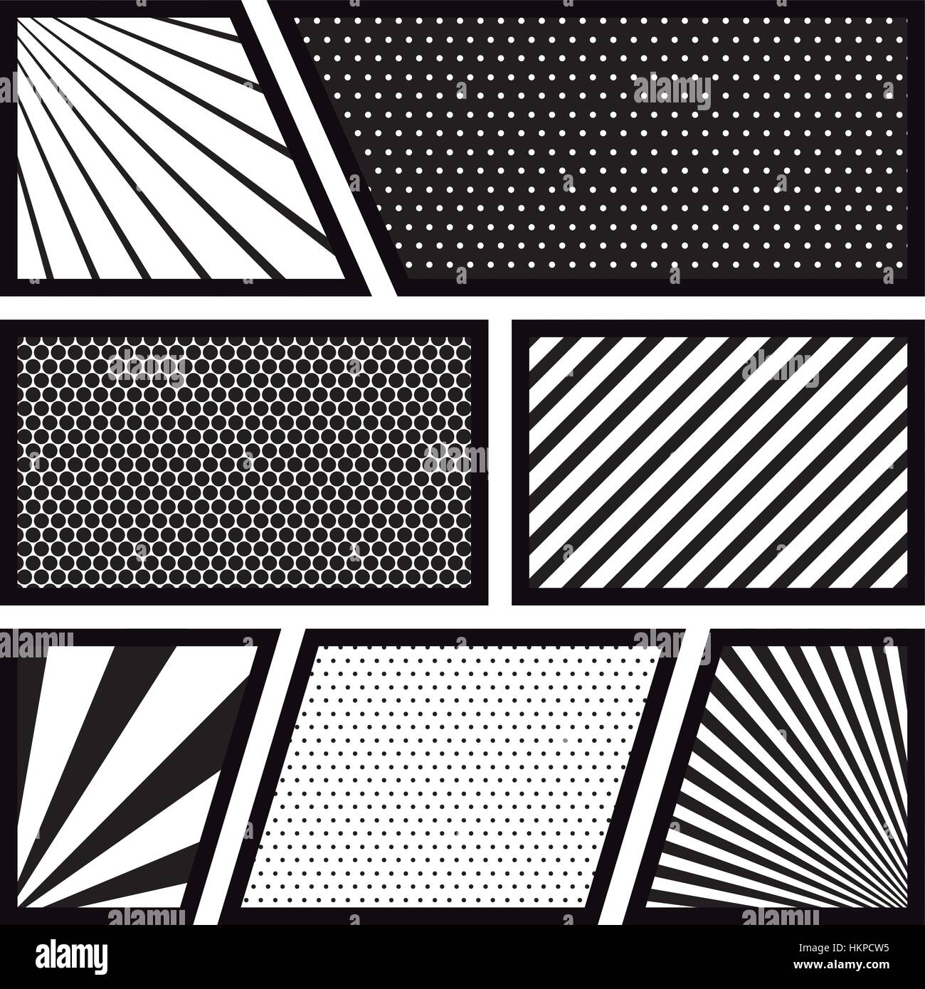 background monochrome abstract in pop art variety figures vector ...