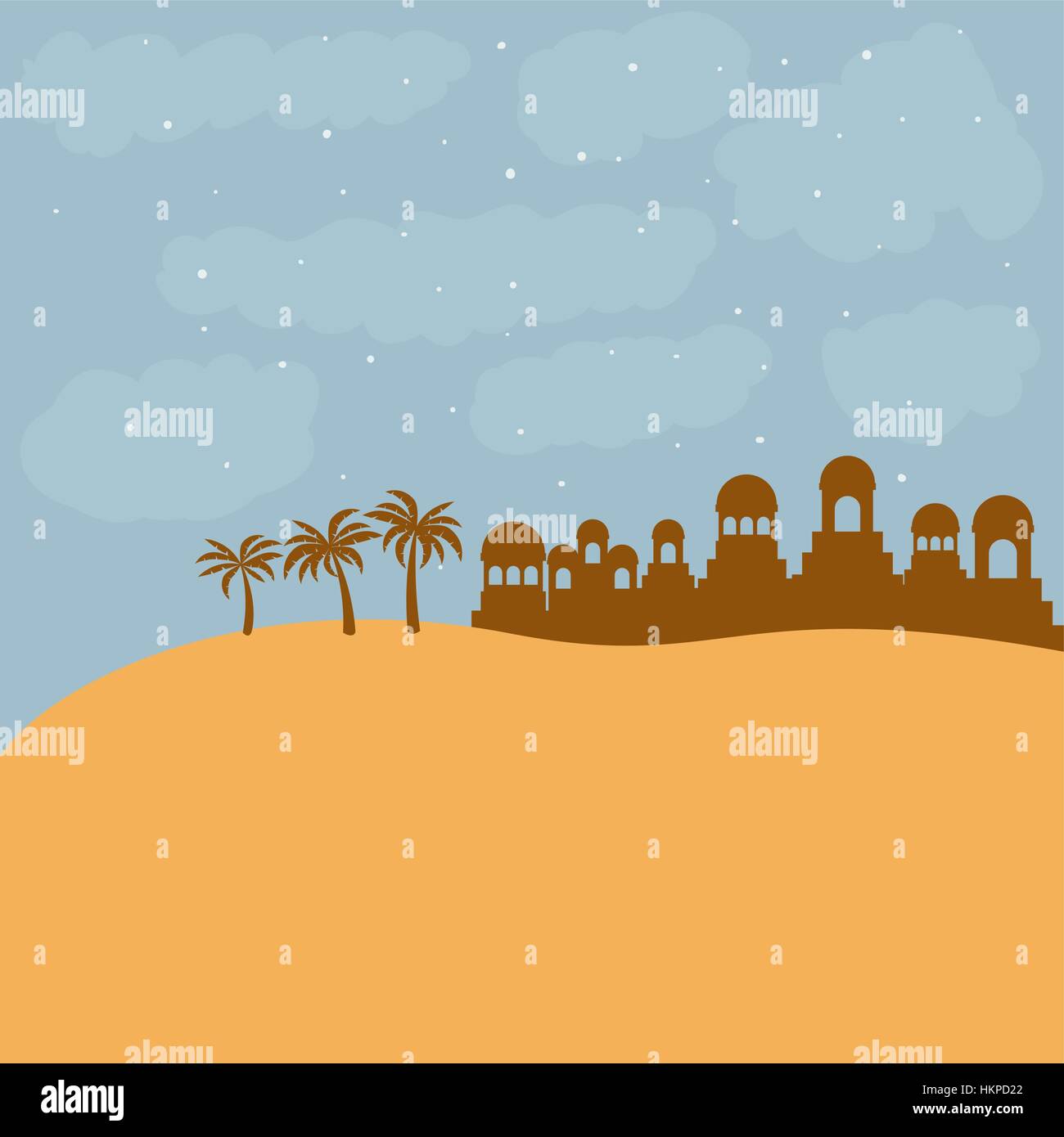 color background in desert of bethlehem vector illustration Stock ...