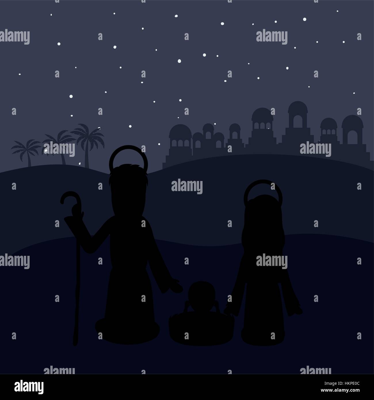 Virgin mary and joseph in bethlehem Stock Vector Images - Alamy