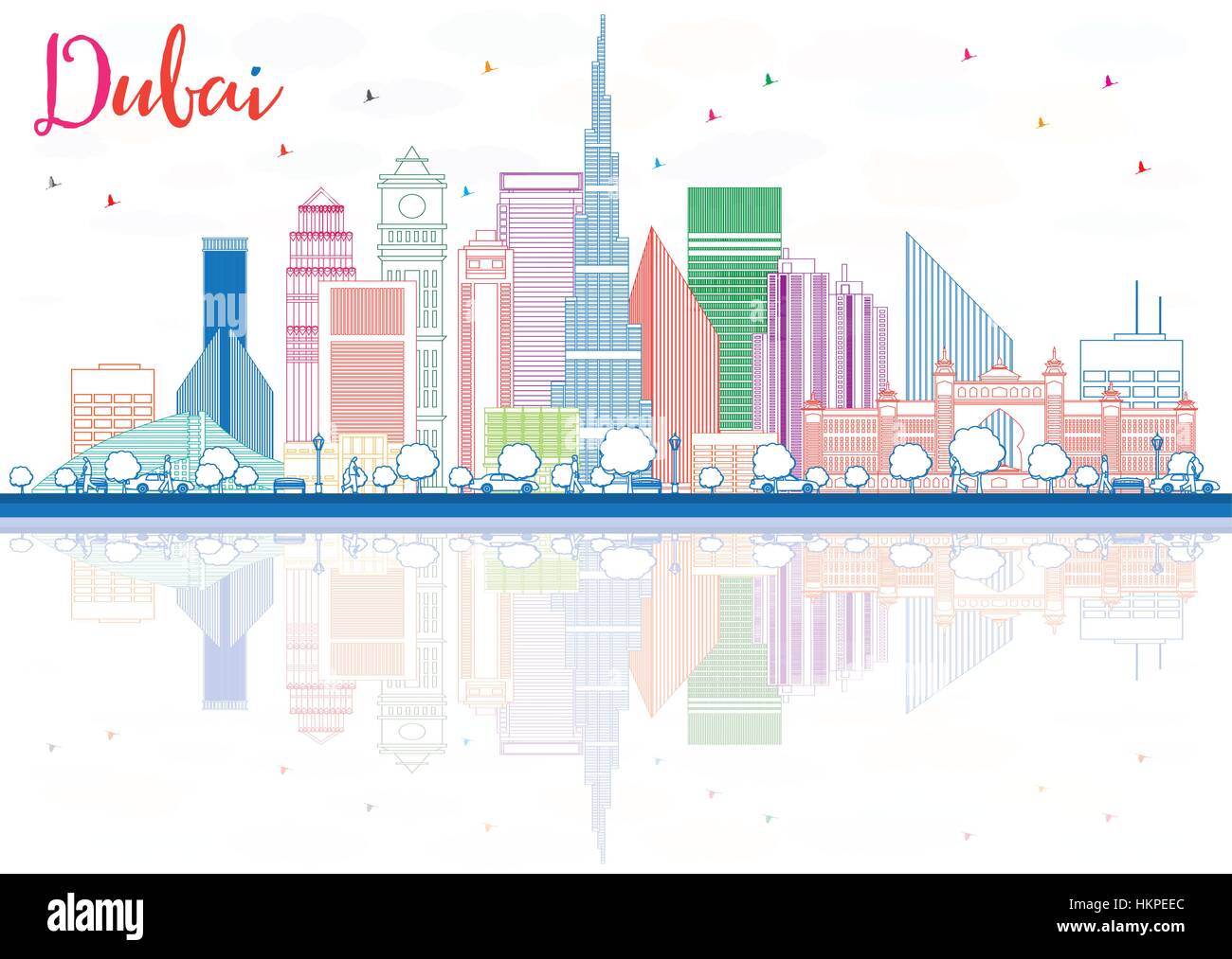 Dubai Outline High Resolution Stock Photography and Images - Alamy