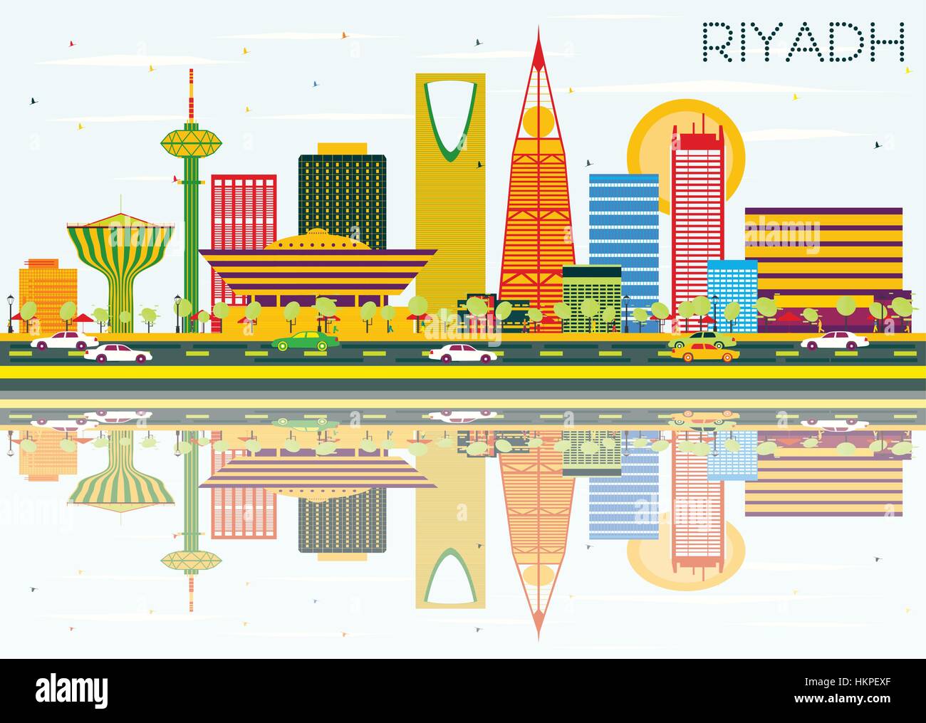 Landmark of riyadh Stock Vector Images - Alamy