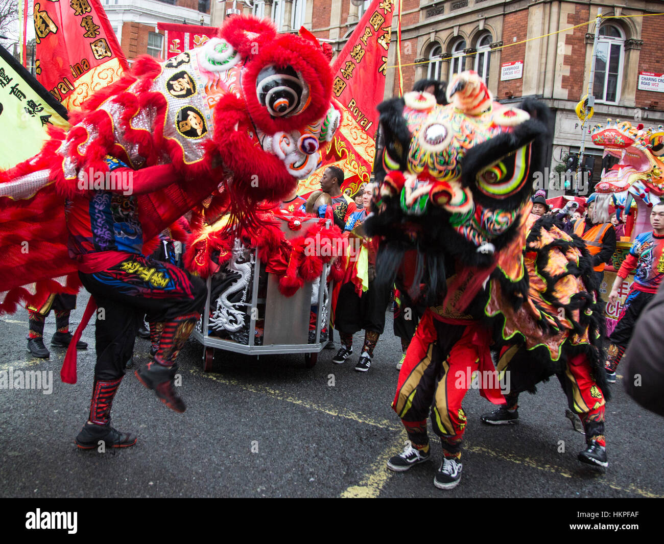 Lion dance parade hi-res stock photography and images - Alamy