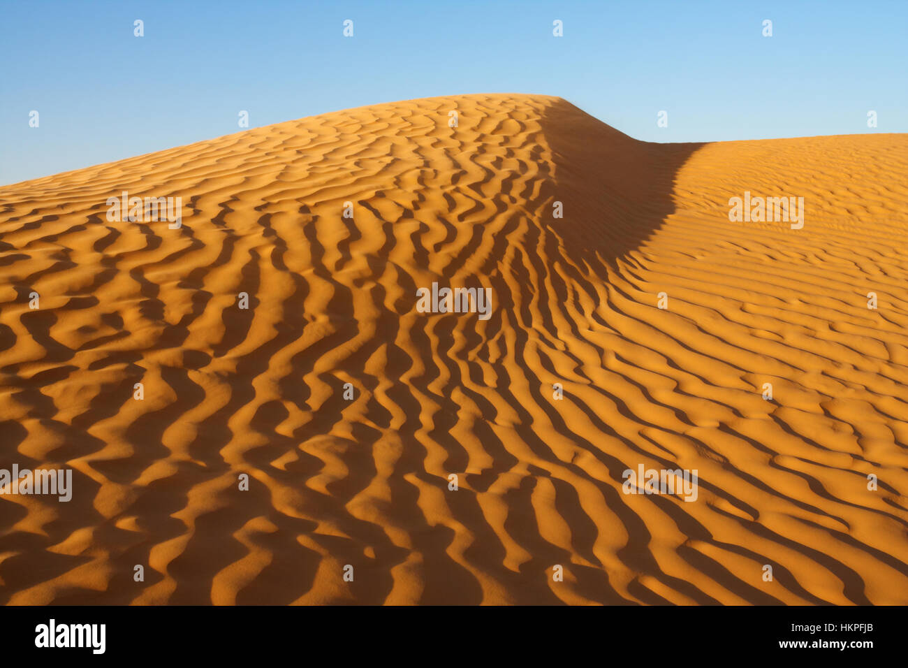 Beautiful sand patterns in the Sahara Desert, Tunisia, Africa Stock ...