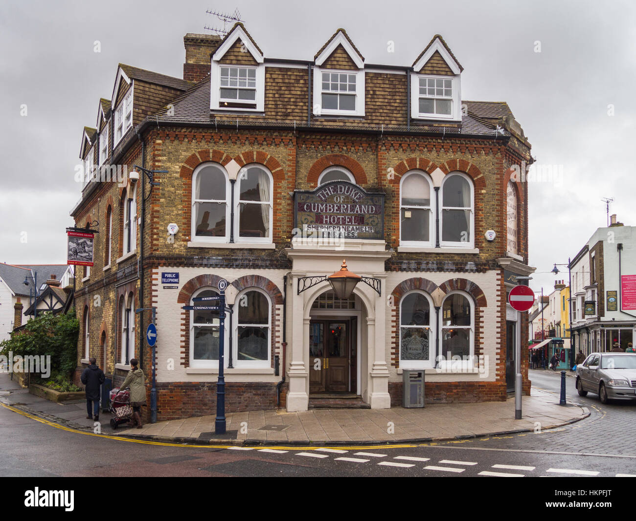 The Duke of Cumberland Hotel (1867) containing a pub and the "Salt ...