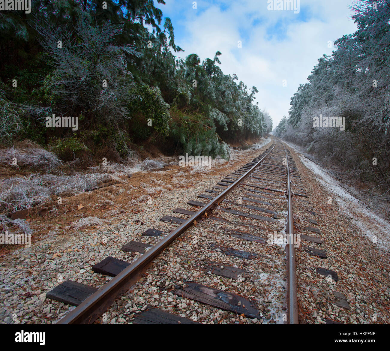 Ice railroad line hi-res stock photography and images - Alamy