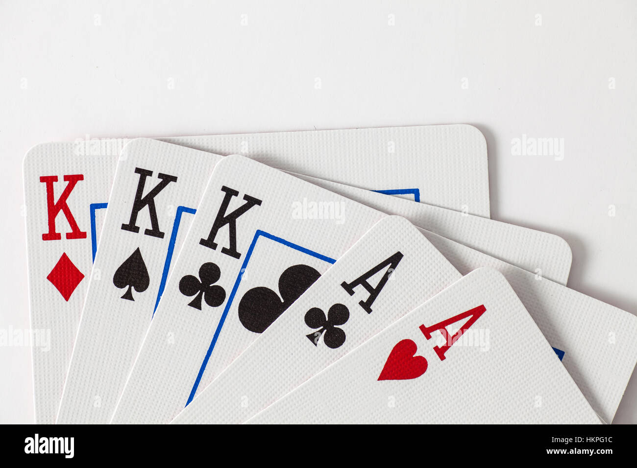 Hand poker full aces king hi-res stock photography and images - Alamy