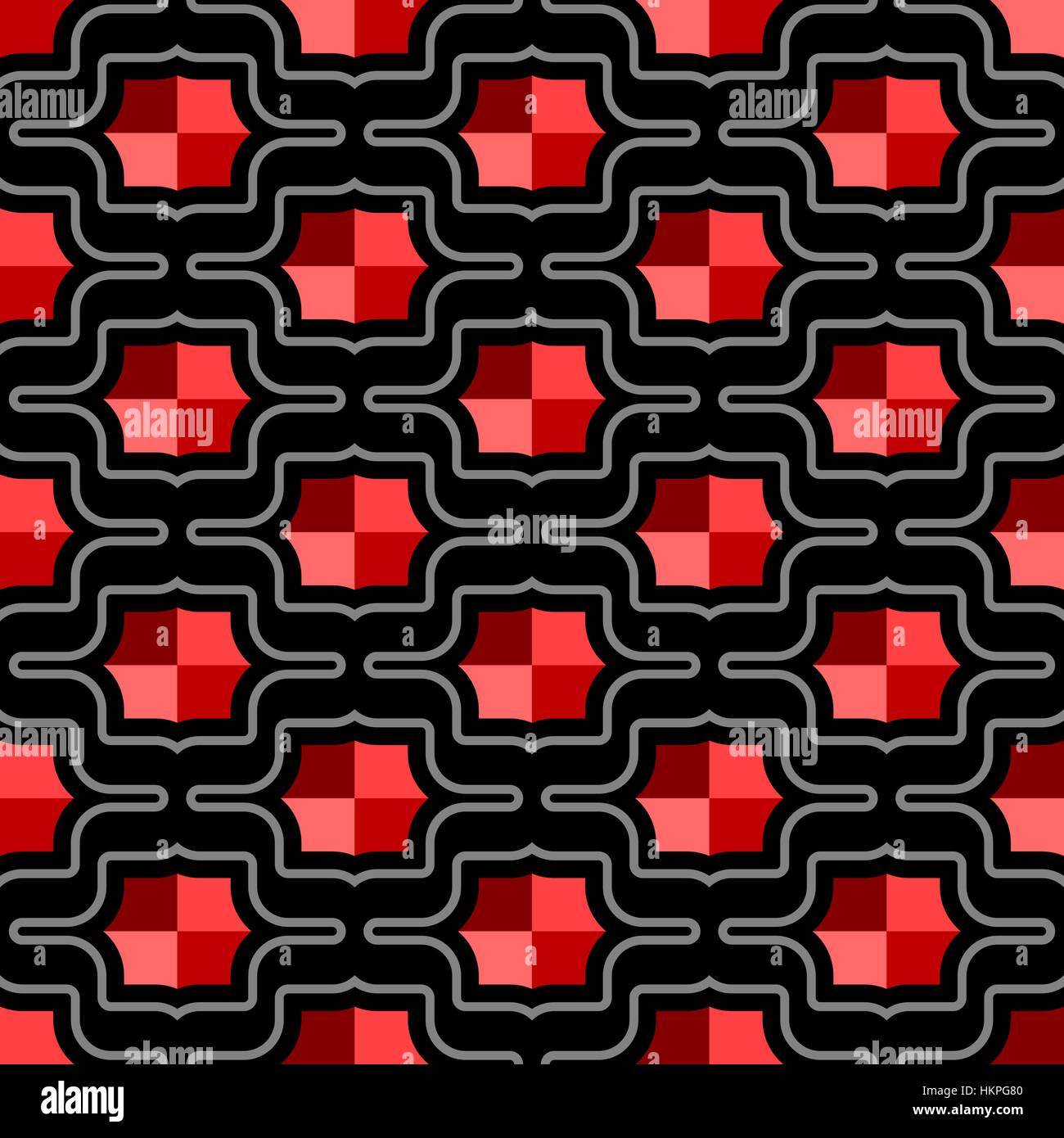 Contemporary octagonal shield / rivet shape in hexagonal arrangement ...