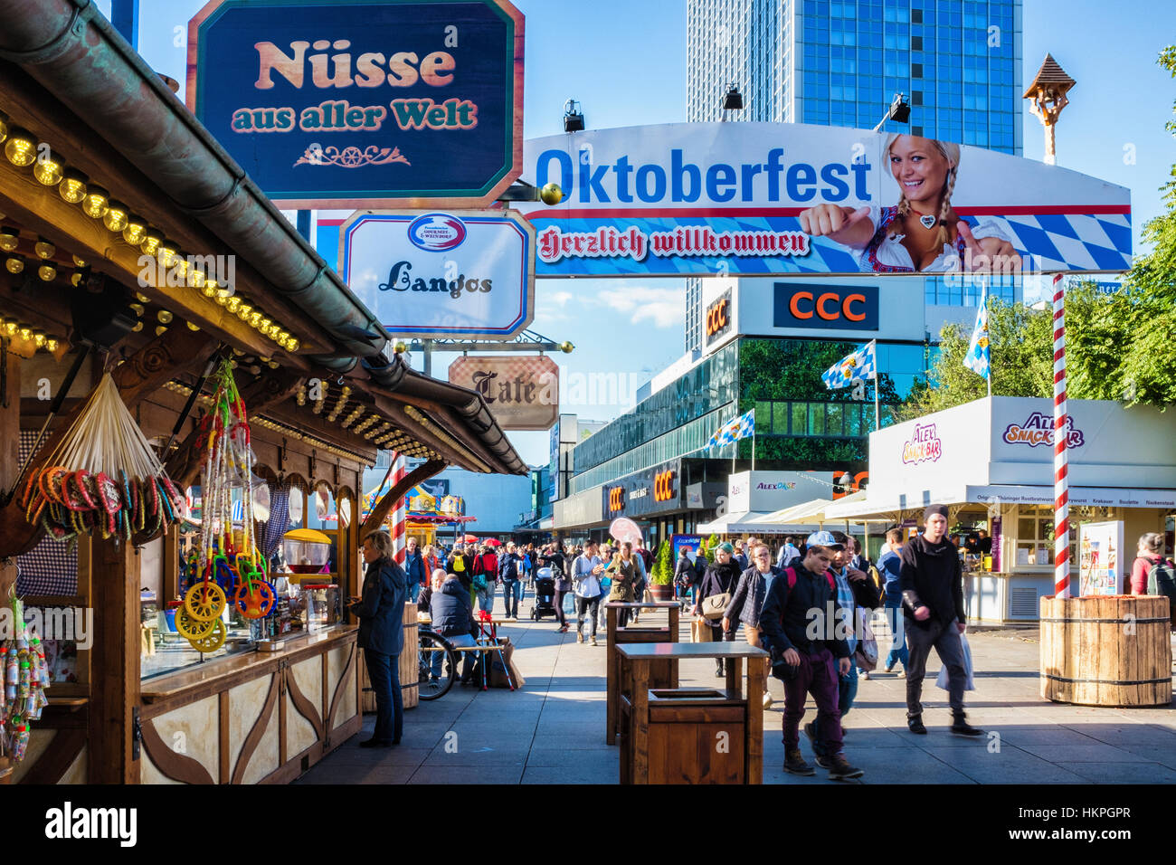 Berlin, Mitte, Alexanderplatz, Octoberfest, October festival celebrates ...