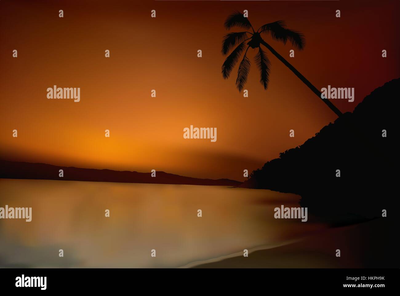 Cove and beach Stock Vector Images - Alamy