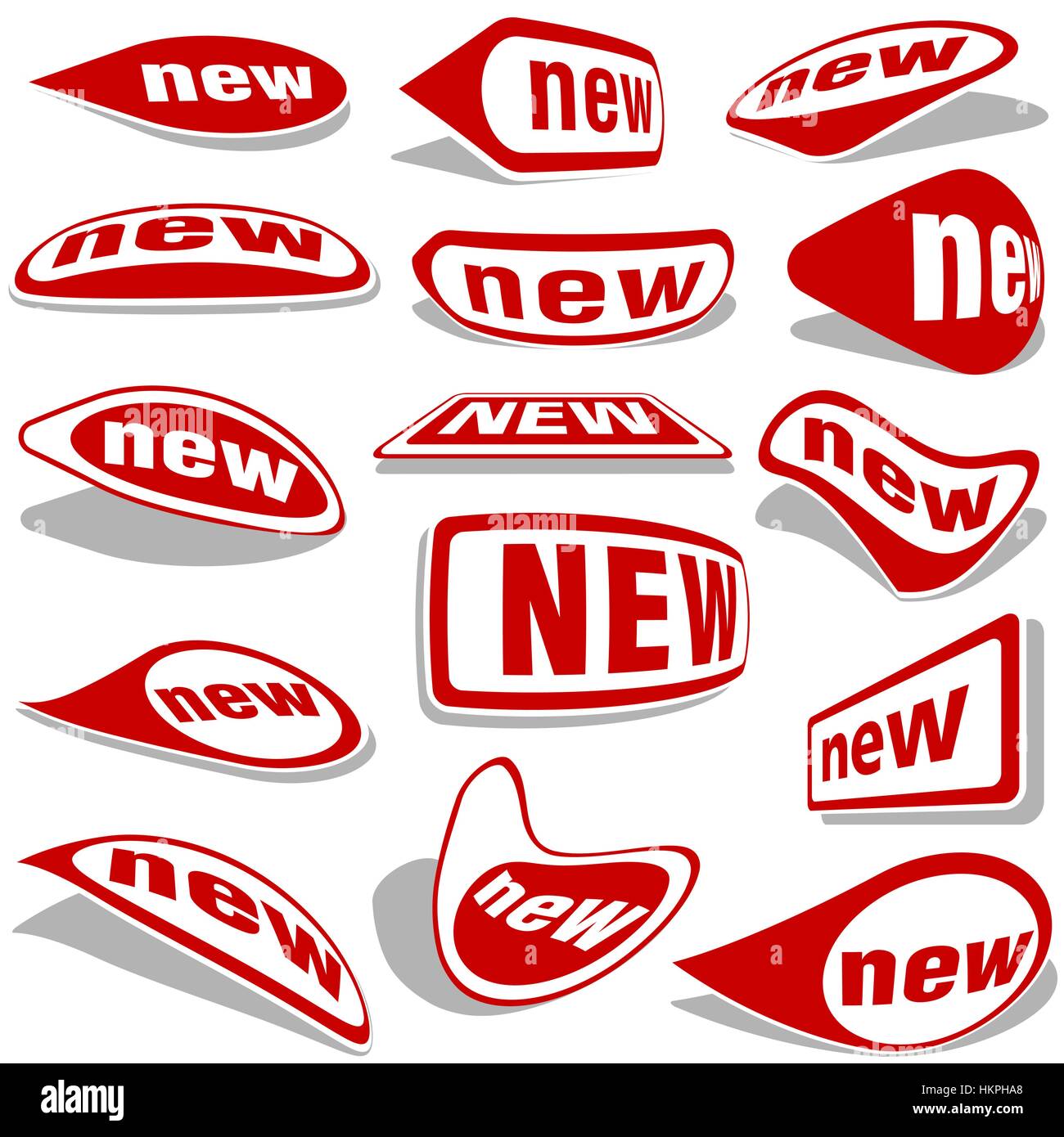 New Icon Labels Stock Vector Image & Art - Alamy