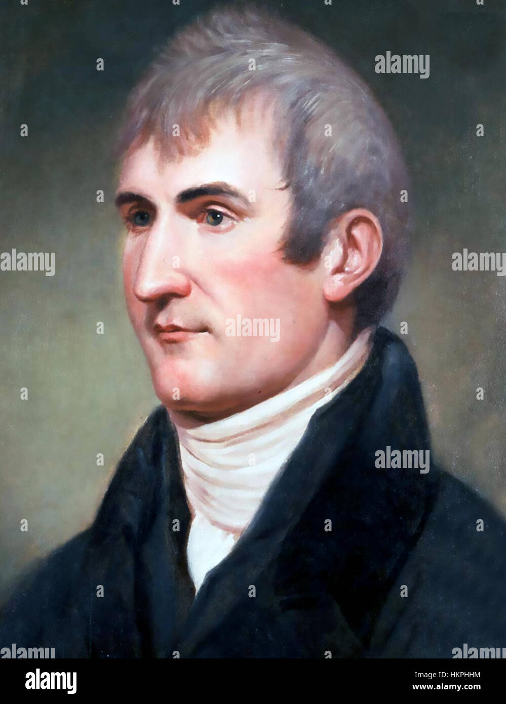 MERIWEATHER LEWIS (1774-1809) American explorer and politician painted ...