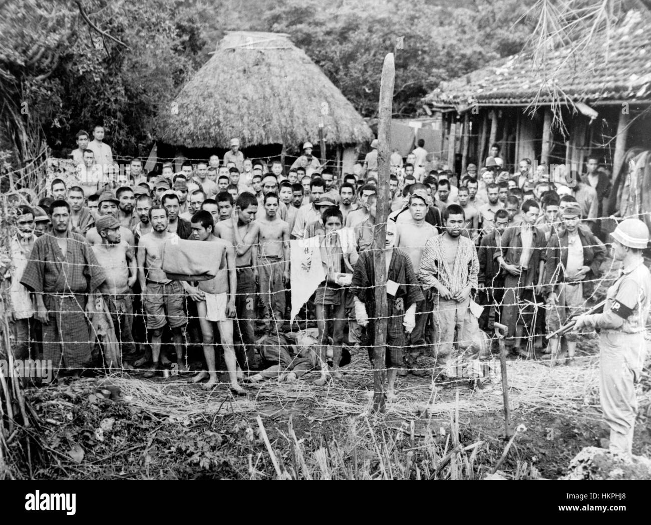 Japanese on guard Black and White Stock Photos & Images - Alamy