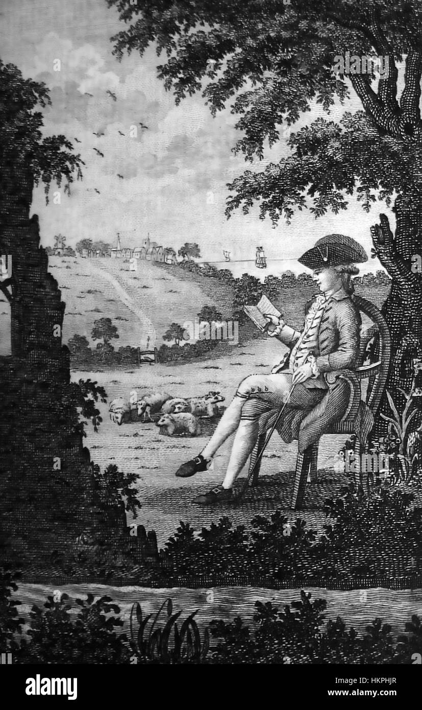 JAMES THOMSON (1700-1748) Scottish poet. Illustration in the 1724 ...