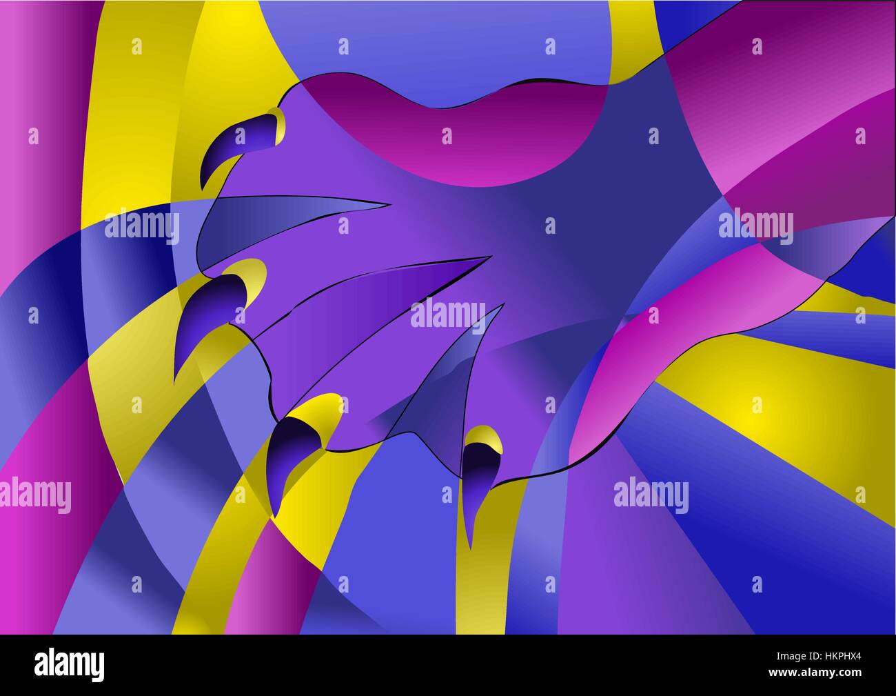 abstract cat paw with open claws. 10 EPS Stock Vector Image & Art - Alamy