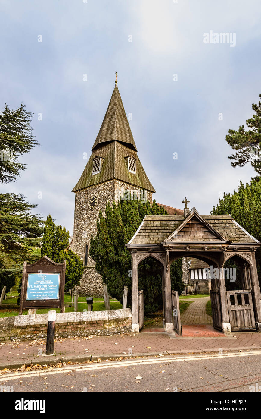 Parish Church of St. Mary The Virgin, Manor Road, Bexley, Kent Stock ...
