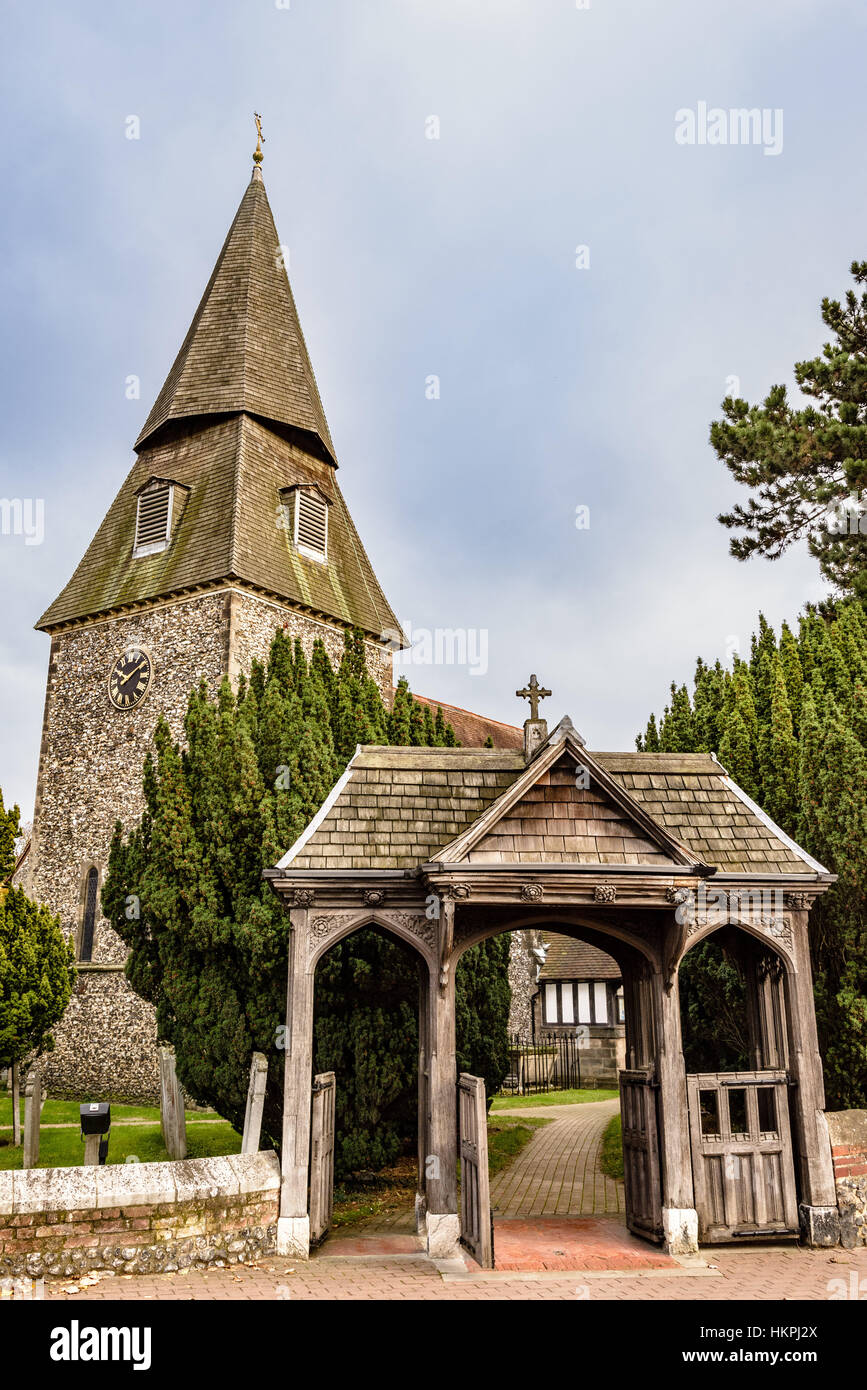St mary the virgin church and lychgate hi-res stock photography and ...