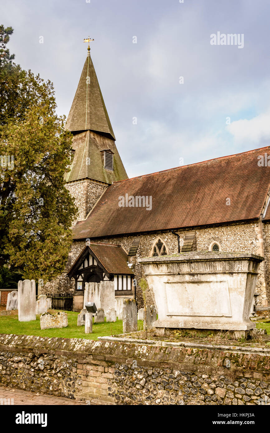 Parish Church of St. Mary The Virgin, Manor Road, Bexley, Kent Stock ...