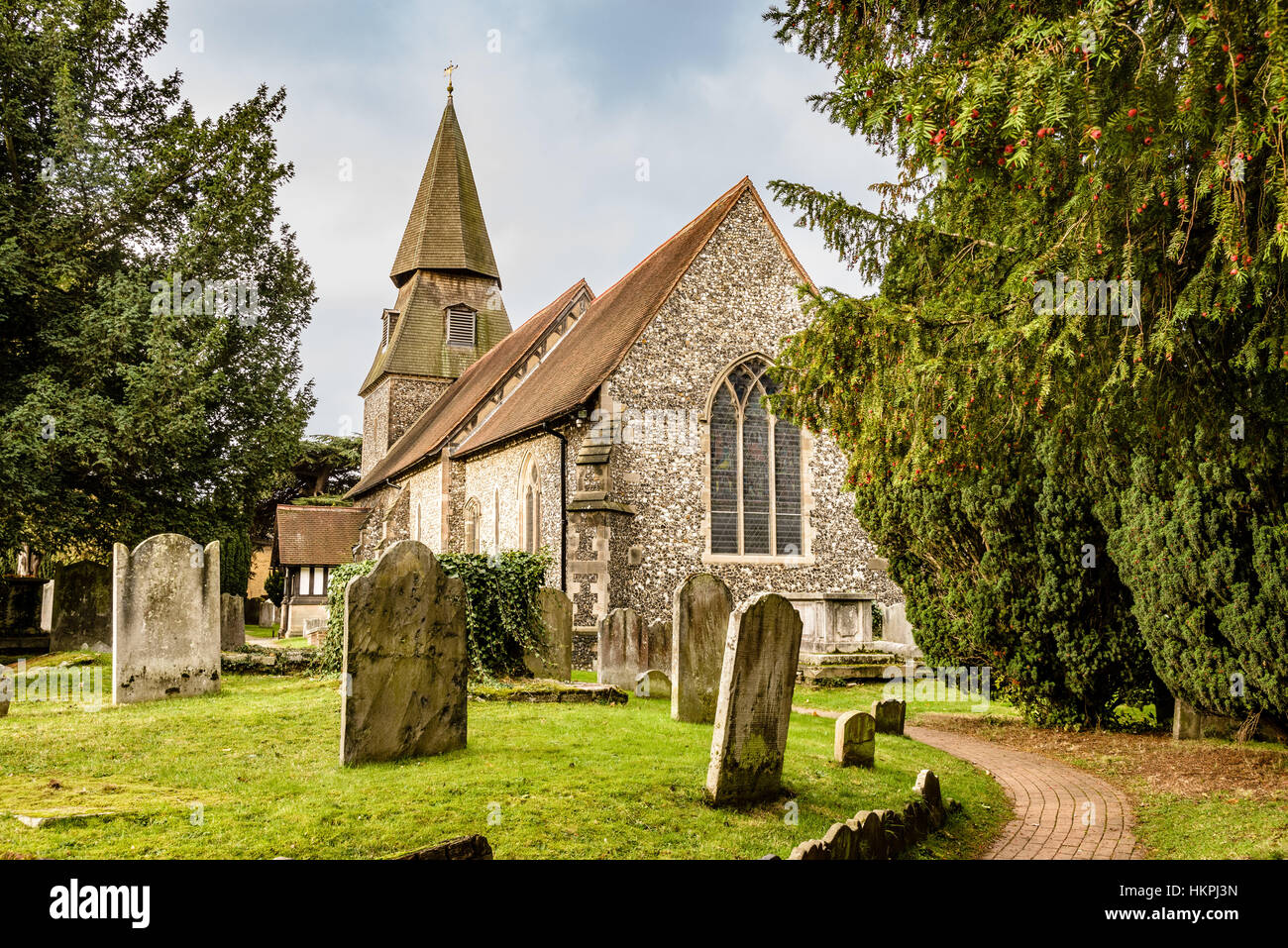 Parish Church of St. Mary The Virgin, Manor Road, Bexley, Kent Stock ...