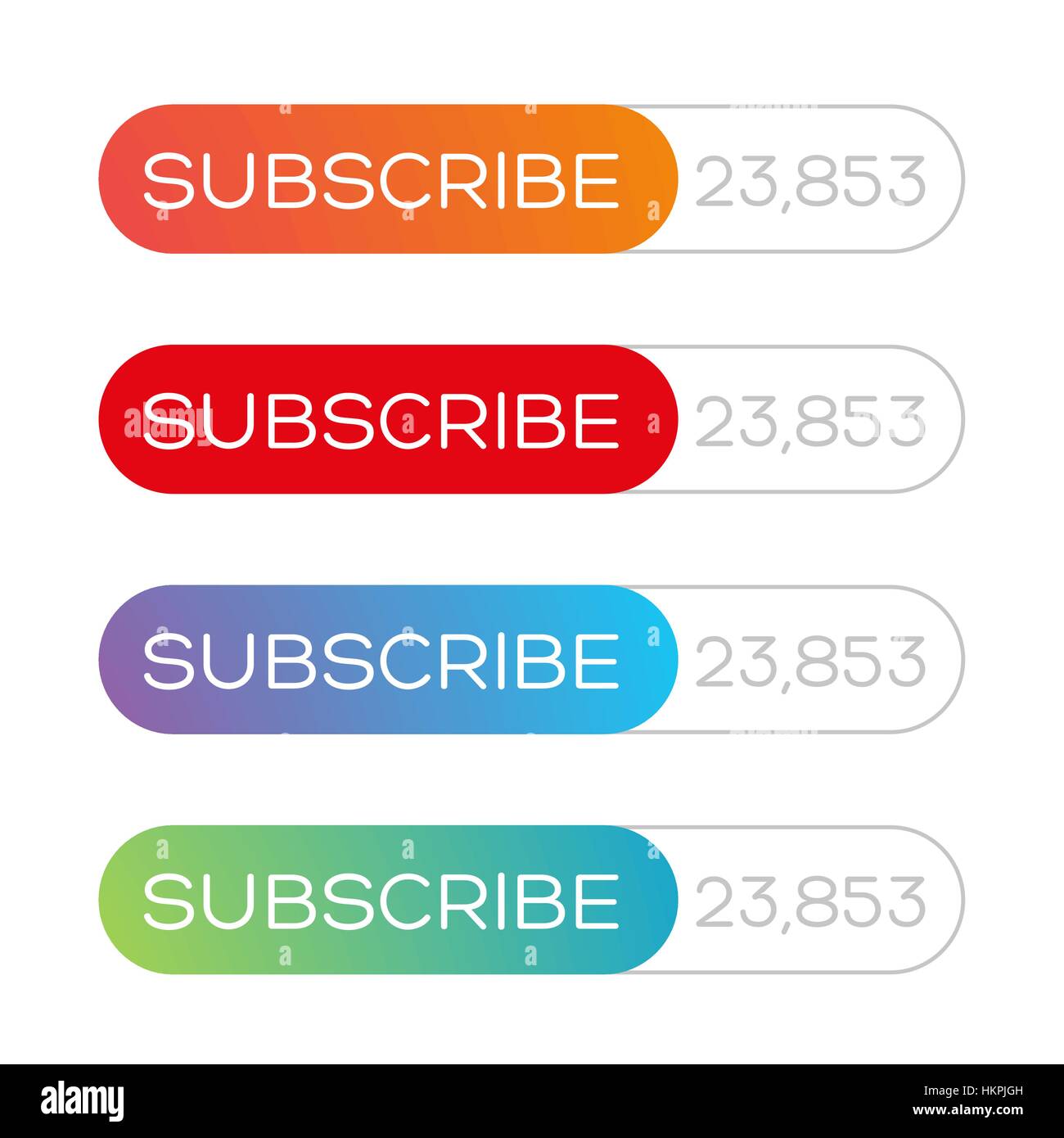 Subscribe button vector Stock Vector Image & Art - Alamy