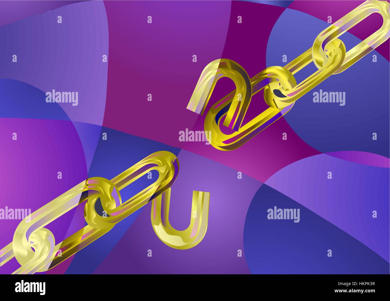 broken chain symbol of freedom on abstract background Stock Vector ...