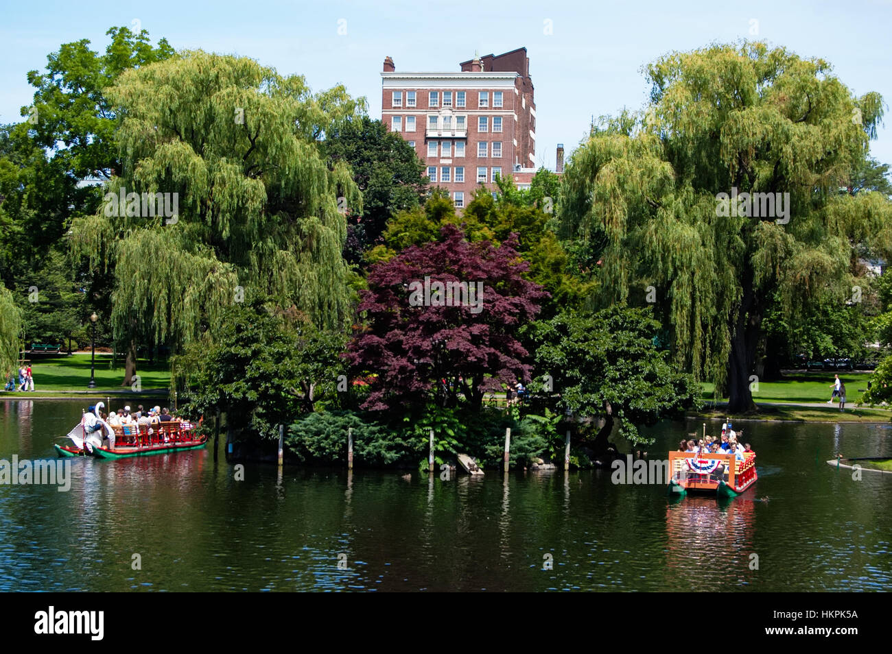 Boston,Massachusetts, US, 27 Jul. 2009: Tourists taking a ride on ...