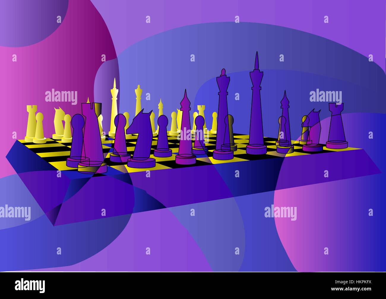 abstract chess on multicolor background Stock Vector Image & Art - Alamy