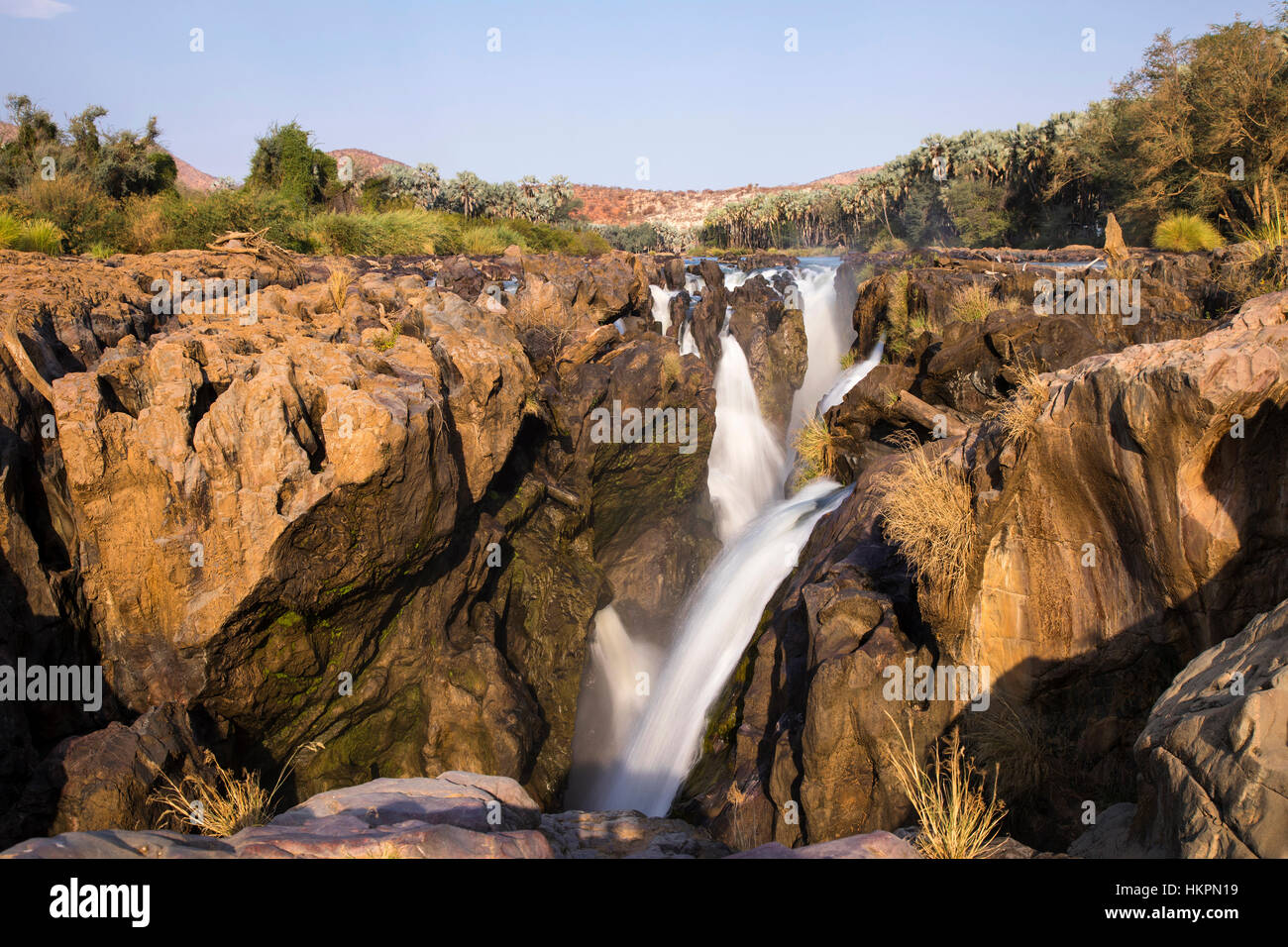 Epupa Waterfalls, also known as Monte Negro Falls, Kunene River ...
