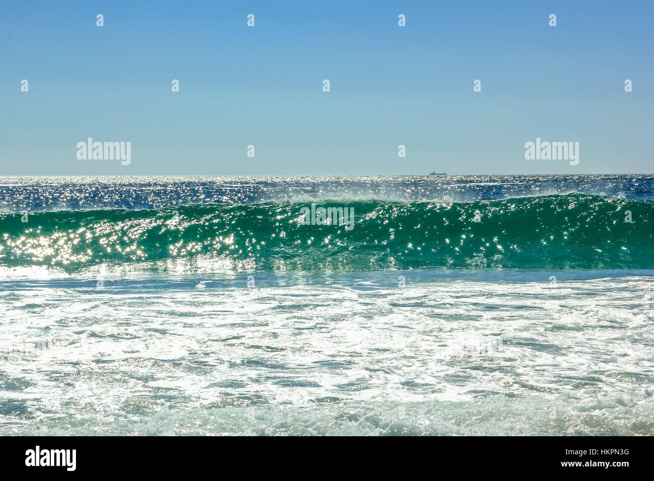 Powerful waves background Stock Photo - Alamy