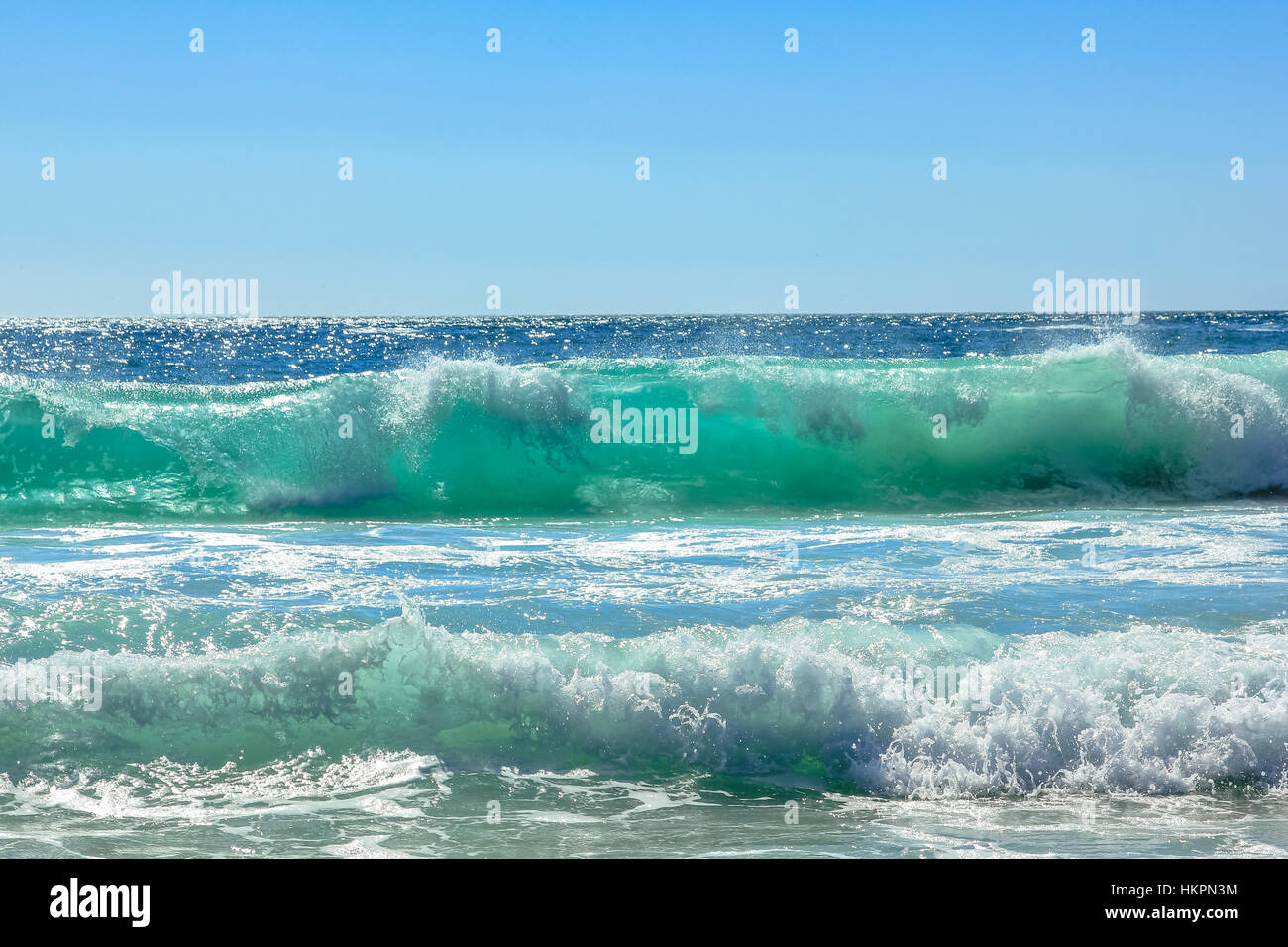 Big waves background Stock Photo - Alamy