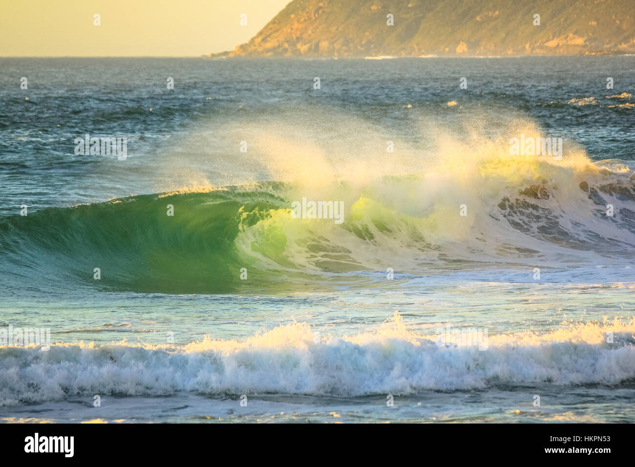 Powerful waves background Stock Photo - Alamy