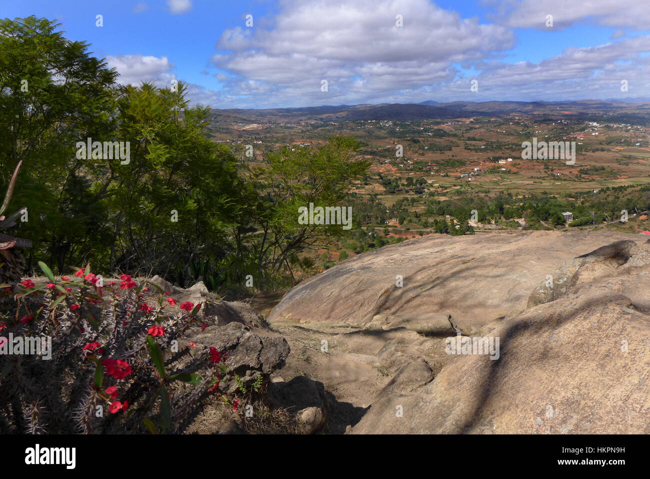 A view from the palace grounds of the Rova in Ambohimanga Madagascar ...