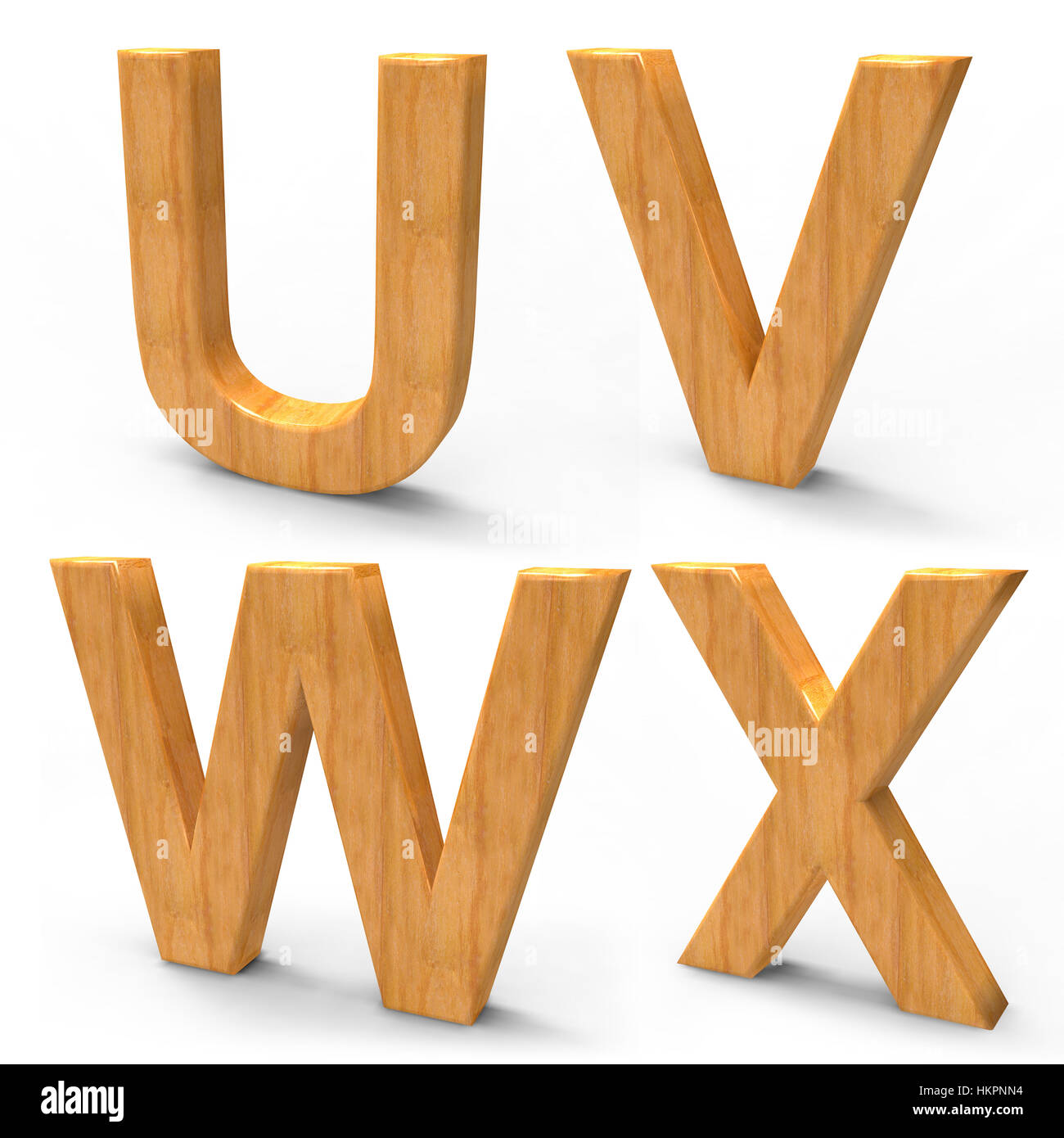 3d Wood alphabet letters Stock Photo - Alamy