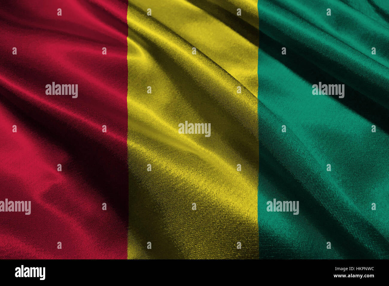Guinea flag ,Guinea national flag 3D illustration symbol Stock Photo ...