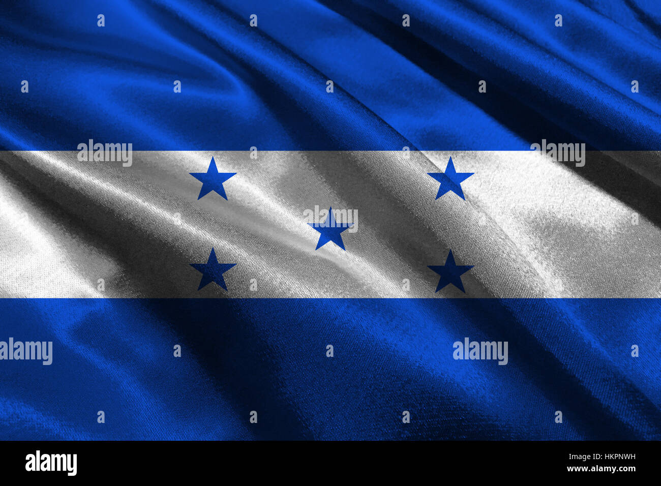 Honduras national flag 3D illustration symbol Stock Photo - Alamy
