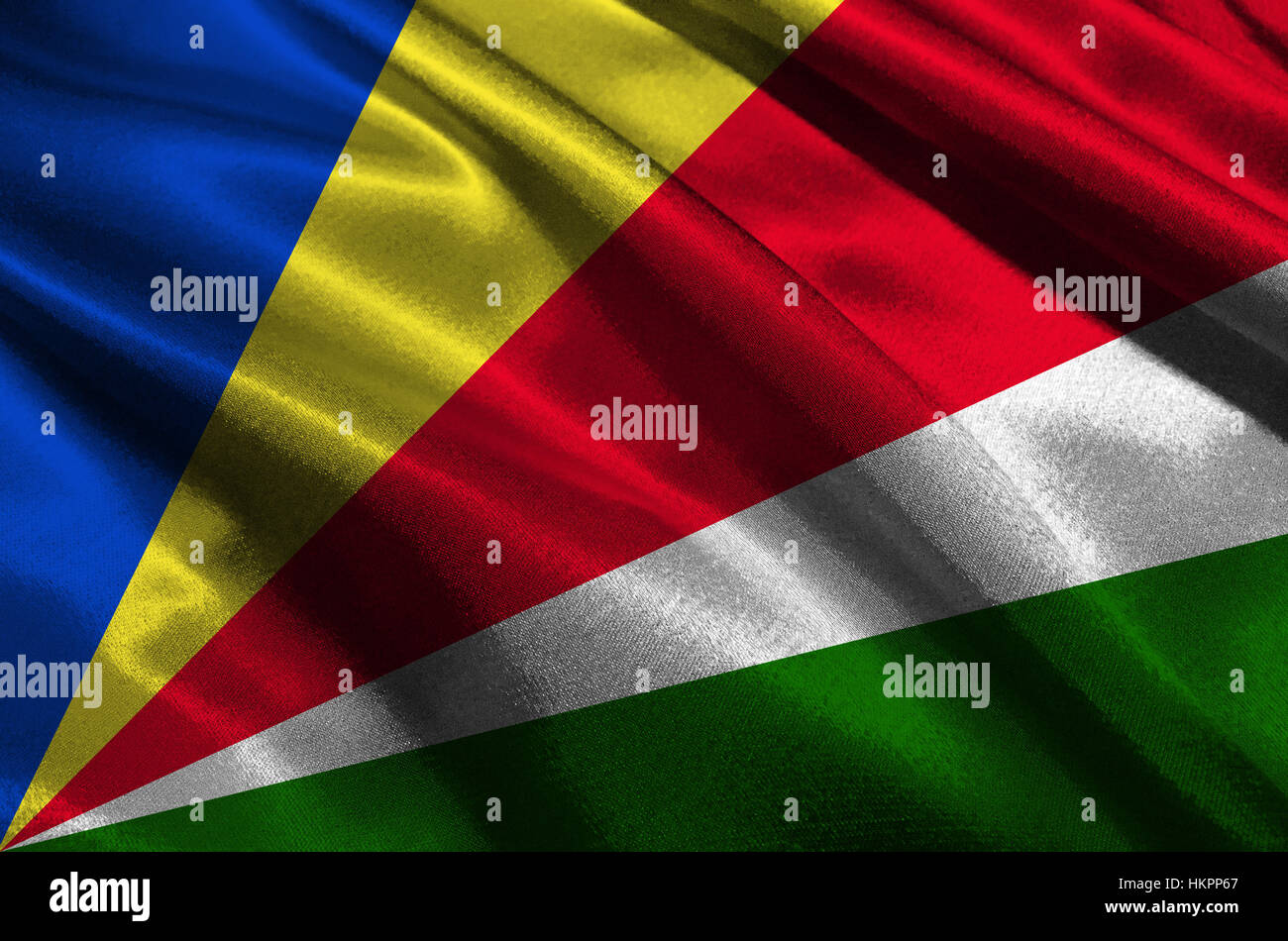 Seychelles flag ,Seychelles national flag 3D illustration symbol Stock ...