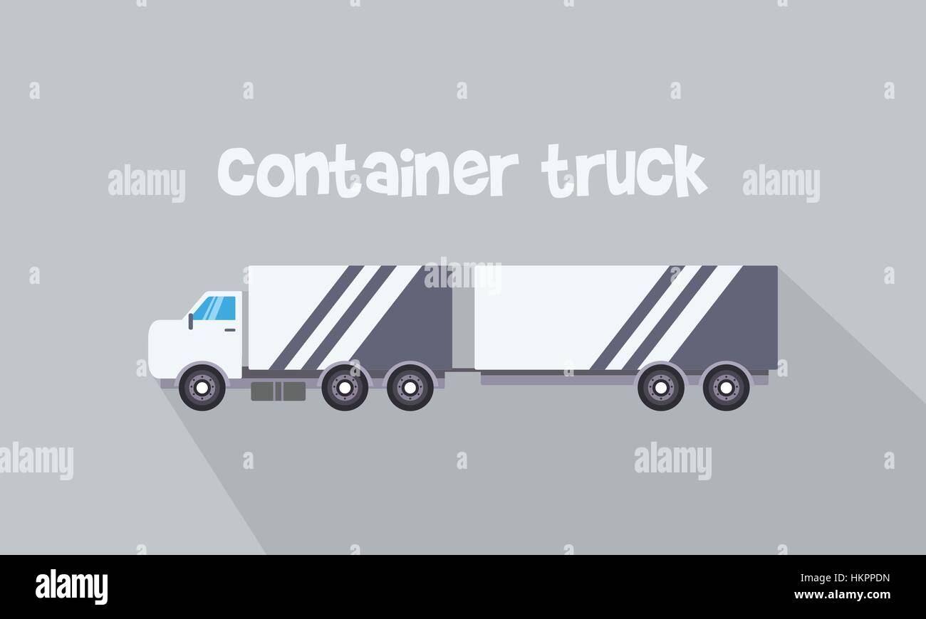 Illustration of container truck vector Stock Vector Image & Art - Alamy