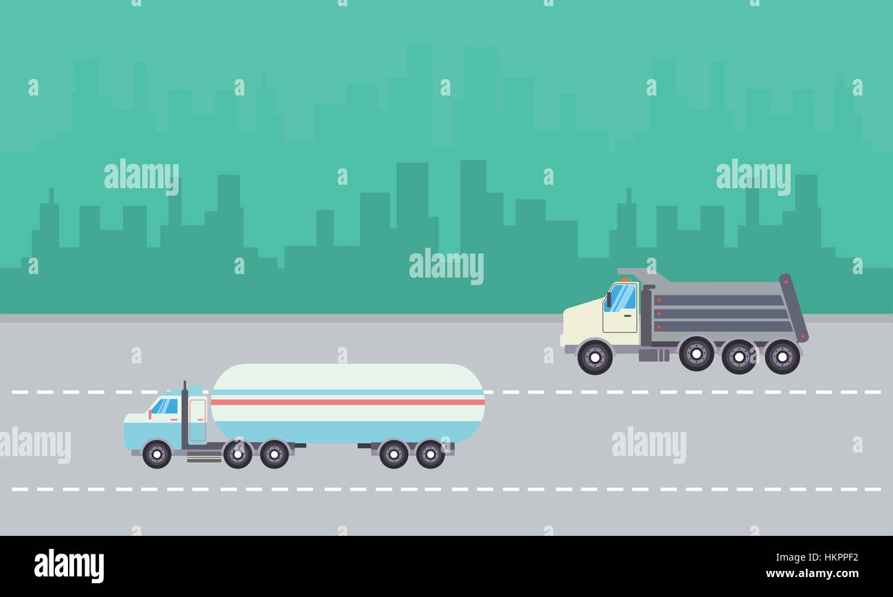 Tanker truck construction Stock Vector Images - Alamy