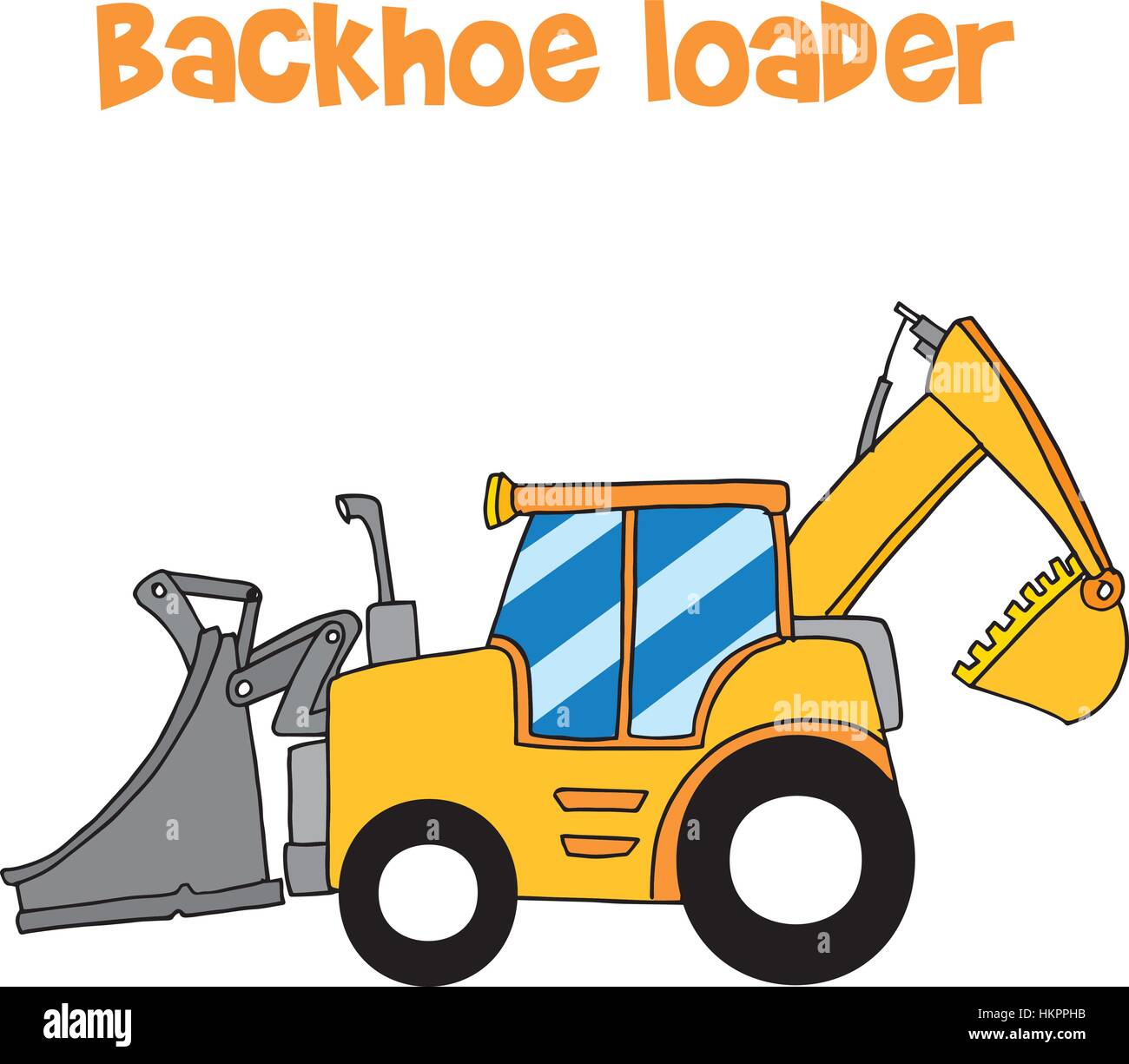 Yellow backhoe loader vector art Stock Vector Art & Illustration ... Yellow backhoe loader vector art Stock Vector Art & Illustration ...