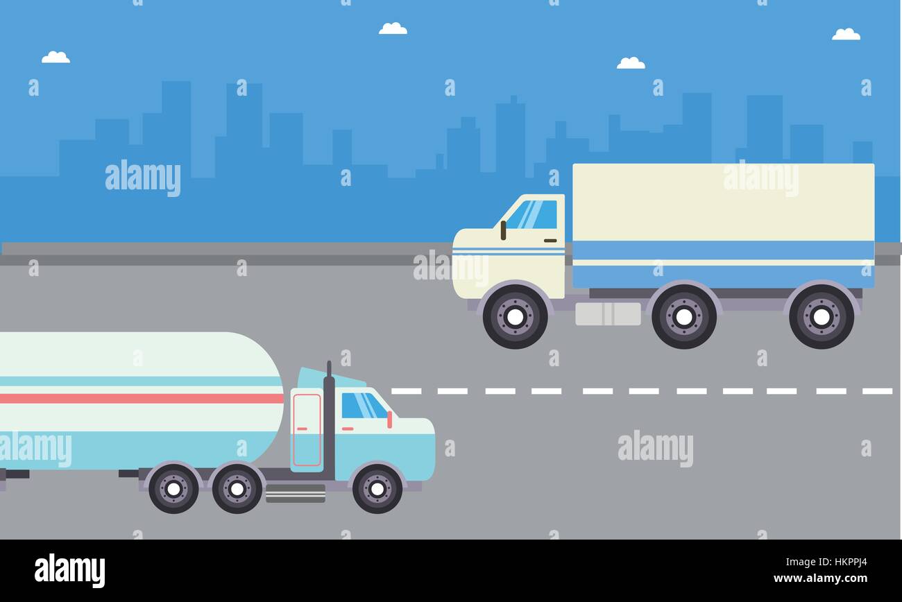 Water tanker truck Stock Vector Images - Alamy