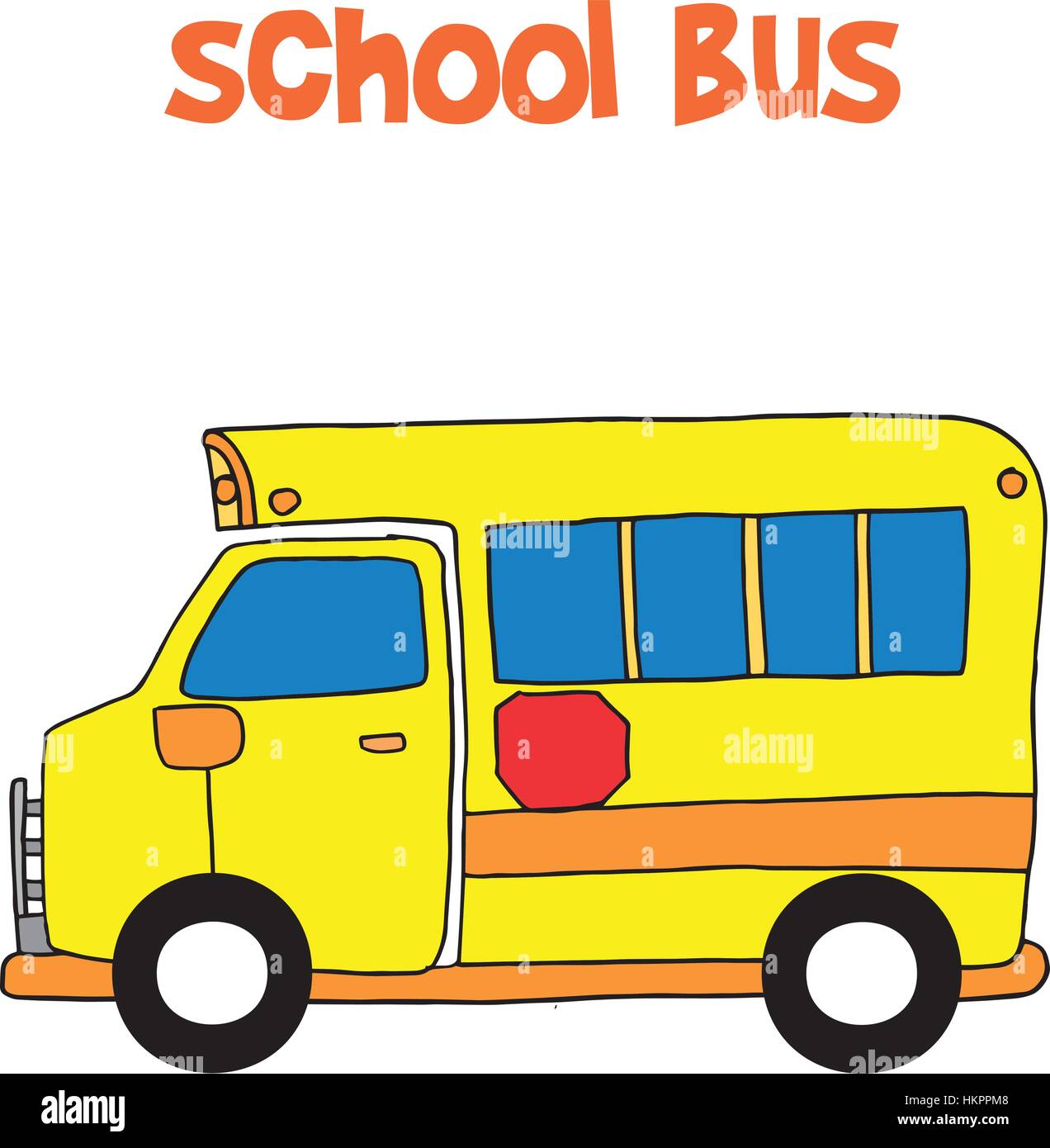 Cartoon of school bus vector Stock Vector Image & Art - Alamy
