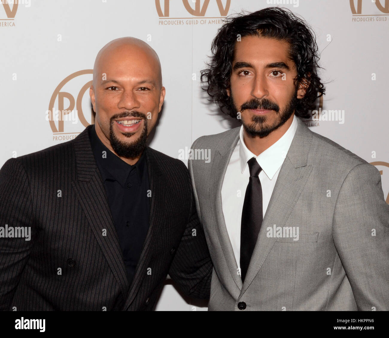 Common and Dev Patel arrives at the 28th Annual Producers Guild Awards ...